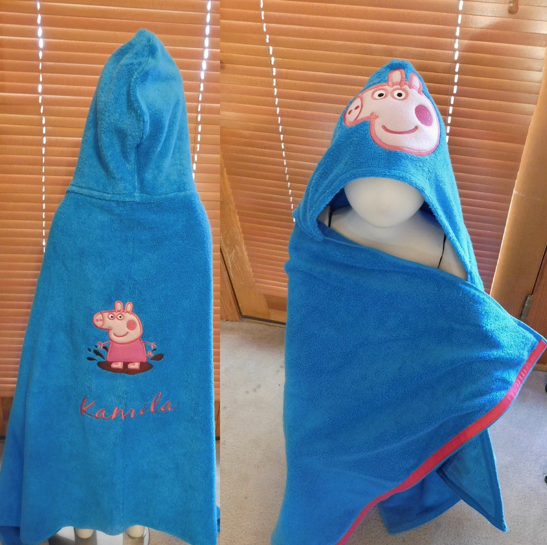 Infant Pig Hooded Towel Set - Free Personalization - Etsy
