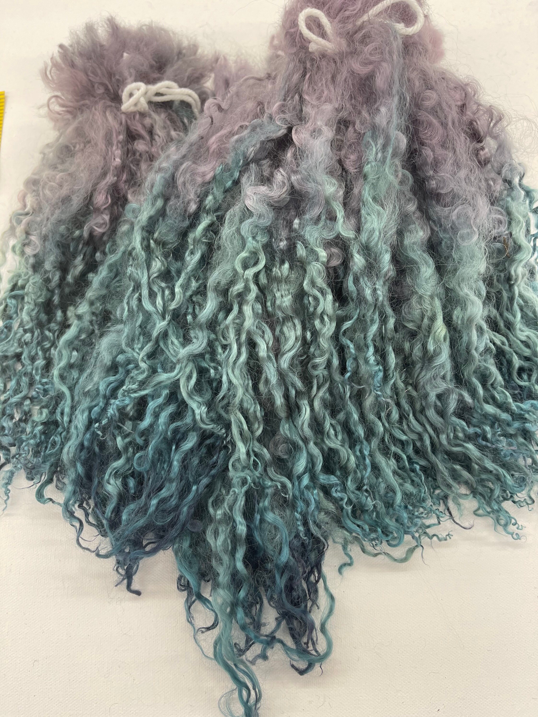 Hand Dyed Teeswater Long Wool Locks for Felting Spinning | Etsy