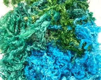 UNDYED Teeswater Hand Dyed Wool Locks for Felting, Spinning, Knitting ...