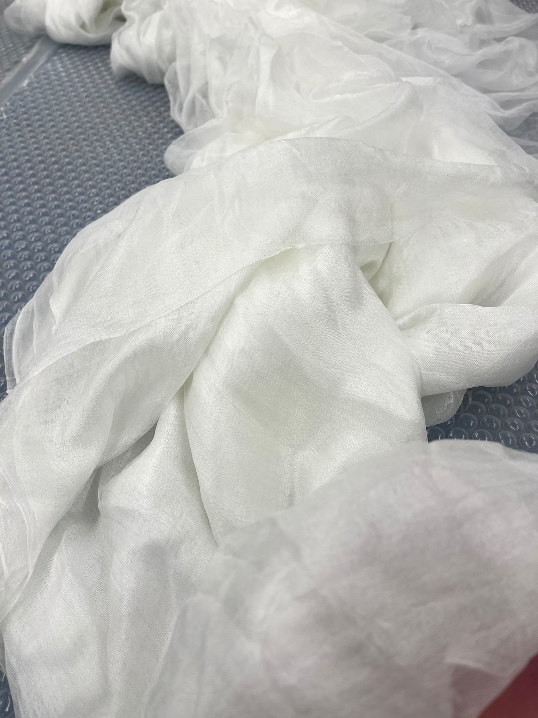 Undyed Margilan Silk Fabric, Natural,sparse, Scrim, Rarefied, Nuno ...