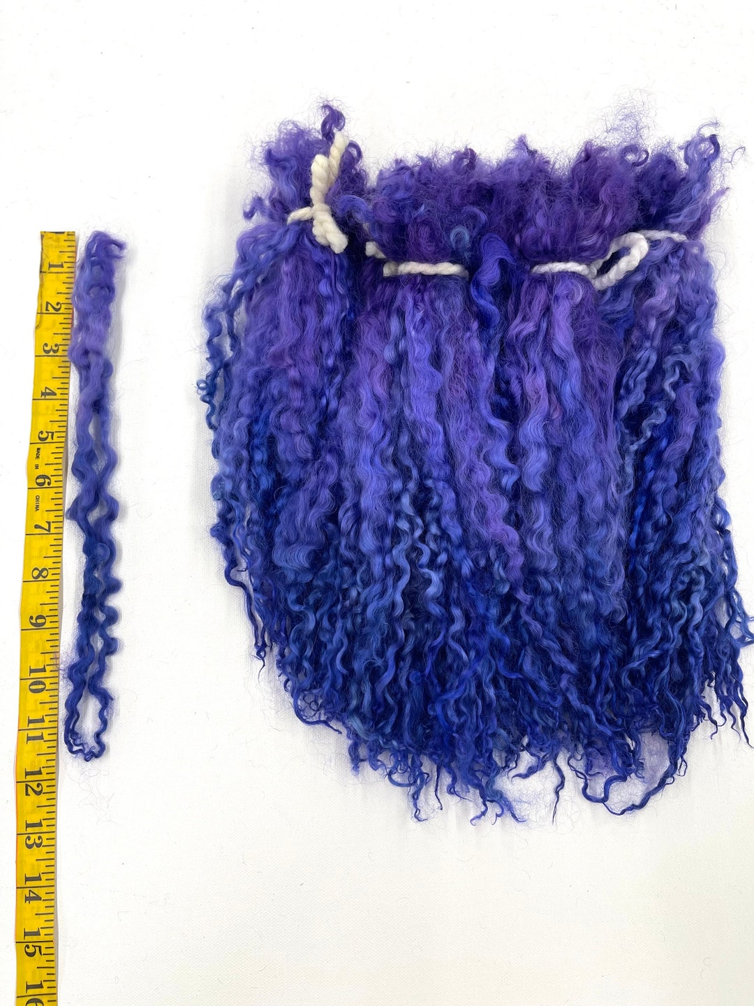 Teeswater Long Wool Locks, Hand Dyed, 1st Clip, Felting, Spinning ...