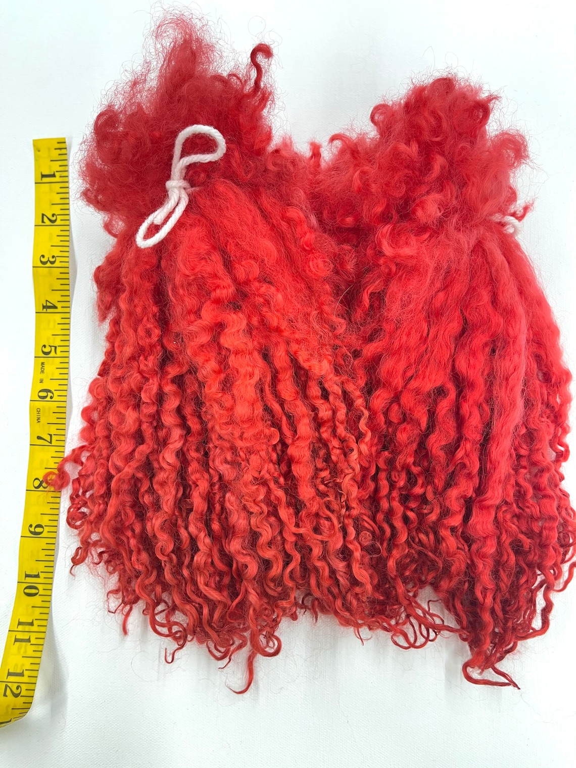 Hand Dyed Silk 1st Clip Teeswater Long Wool Locks for Felting | Etsy