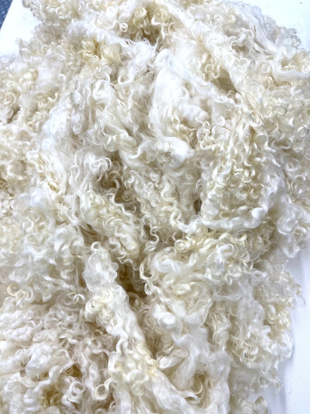 UNDYED Teeswater Hand Dyed Wool Locks for Felting, Spinning, Knitting ...
