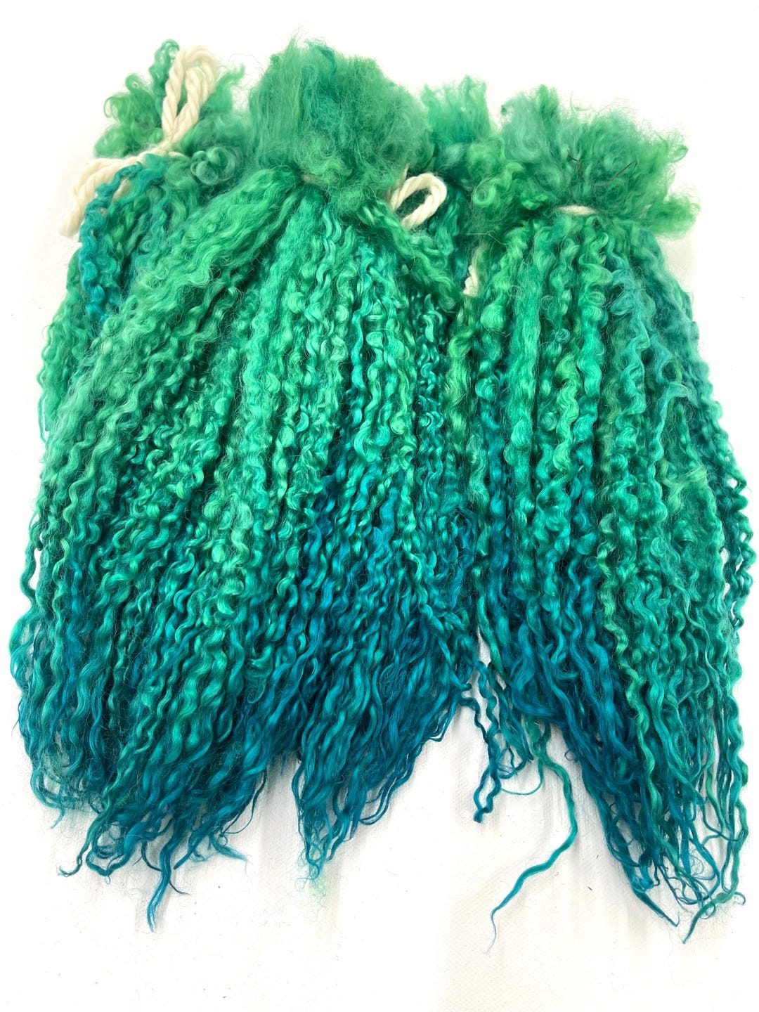 Hand Dyed Teeswater Long Wool Locks, 1st Clip, Felting, Spinning ...