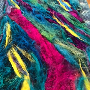 Hand Dyed Silk Mulberry Throwster Fiber for Felting, Spinning, Weaving ...
