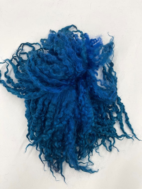 Hand Dyed Teeswater Long Wool Locks for Felting Spinning | Etsy