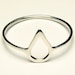 Drop Ring - Water Symbol - Handmade - Sterling Silver 925 - Jewelry by ...
