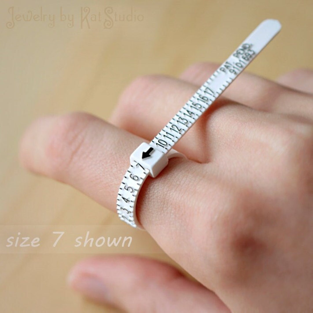 Ring Sizer - Multisizer - Adjustable Plastic Ring Sizer - Standard US ...