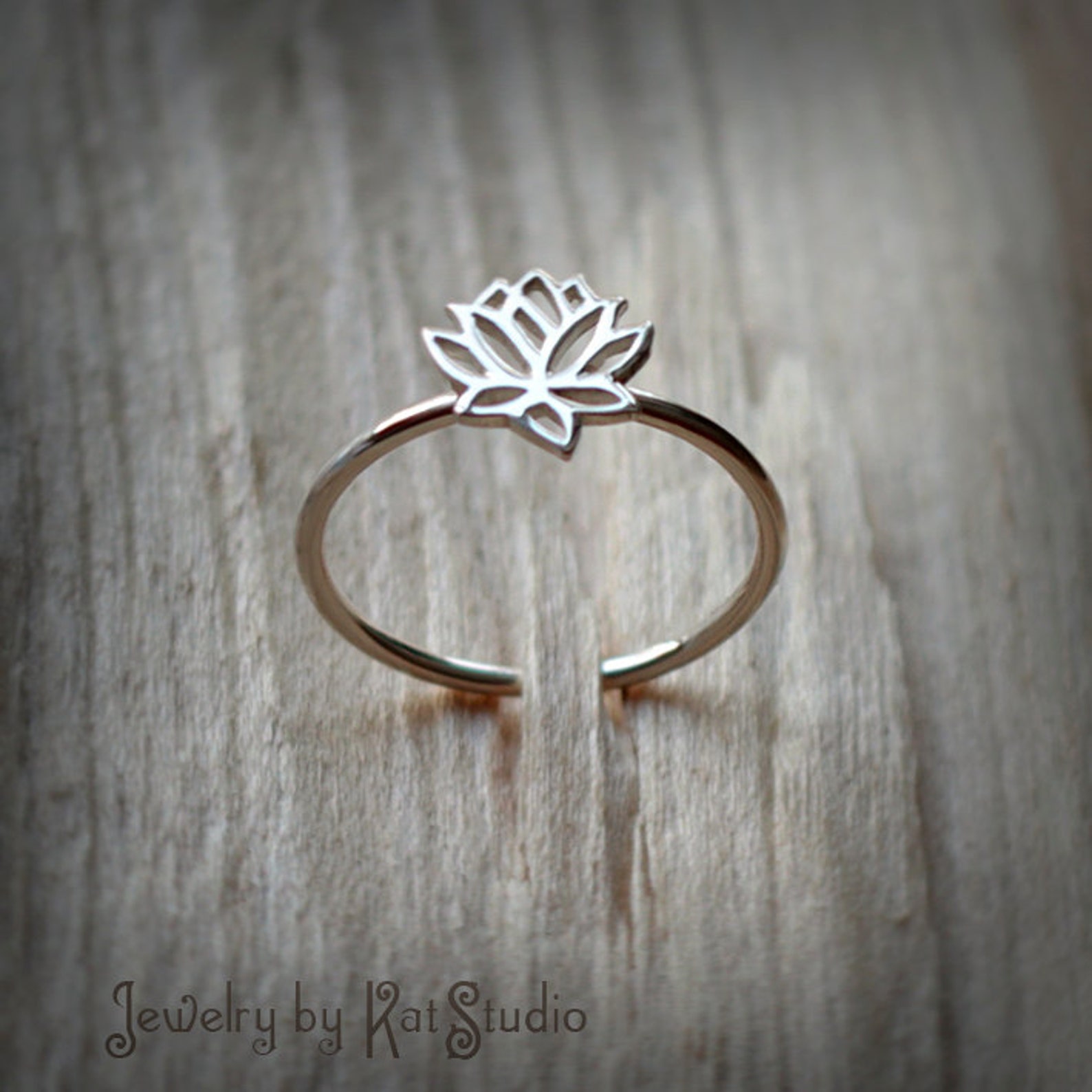 Lotus Ring Silver Lotus Flower Ring Lotus Flower Yoga - Etsy