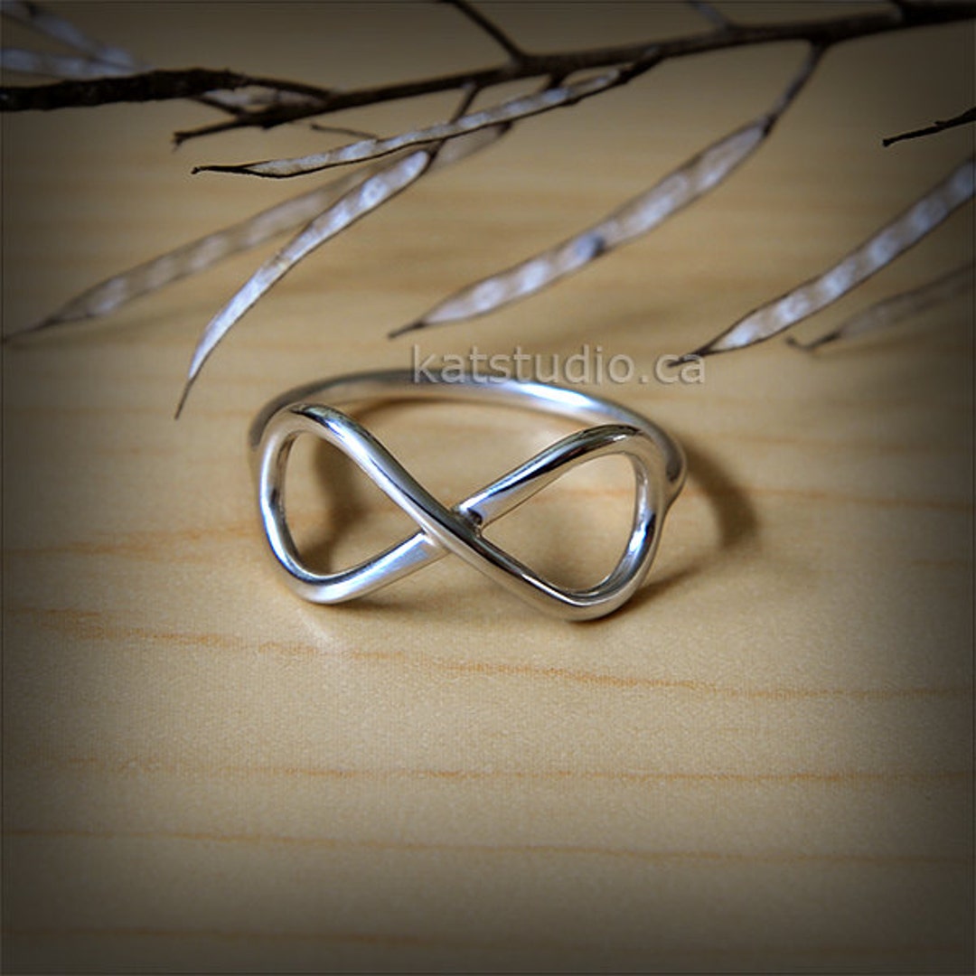 Infinity Ring Silver Infinity Ring Promise Ring Best Friend - Etsy