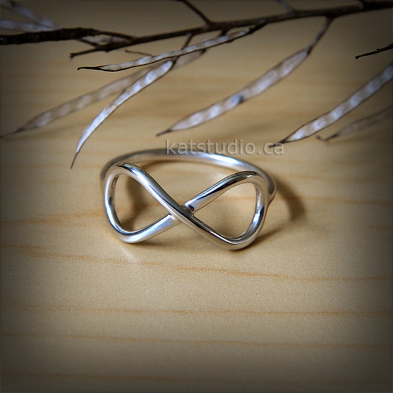 Infinity Ring Silver Infinity Ring Promise Ring Best Friend - Etsy