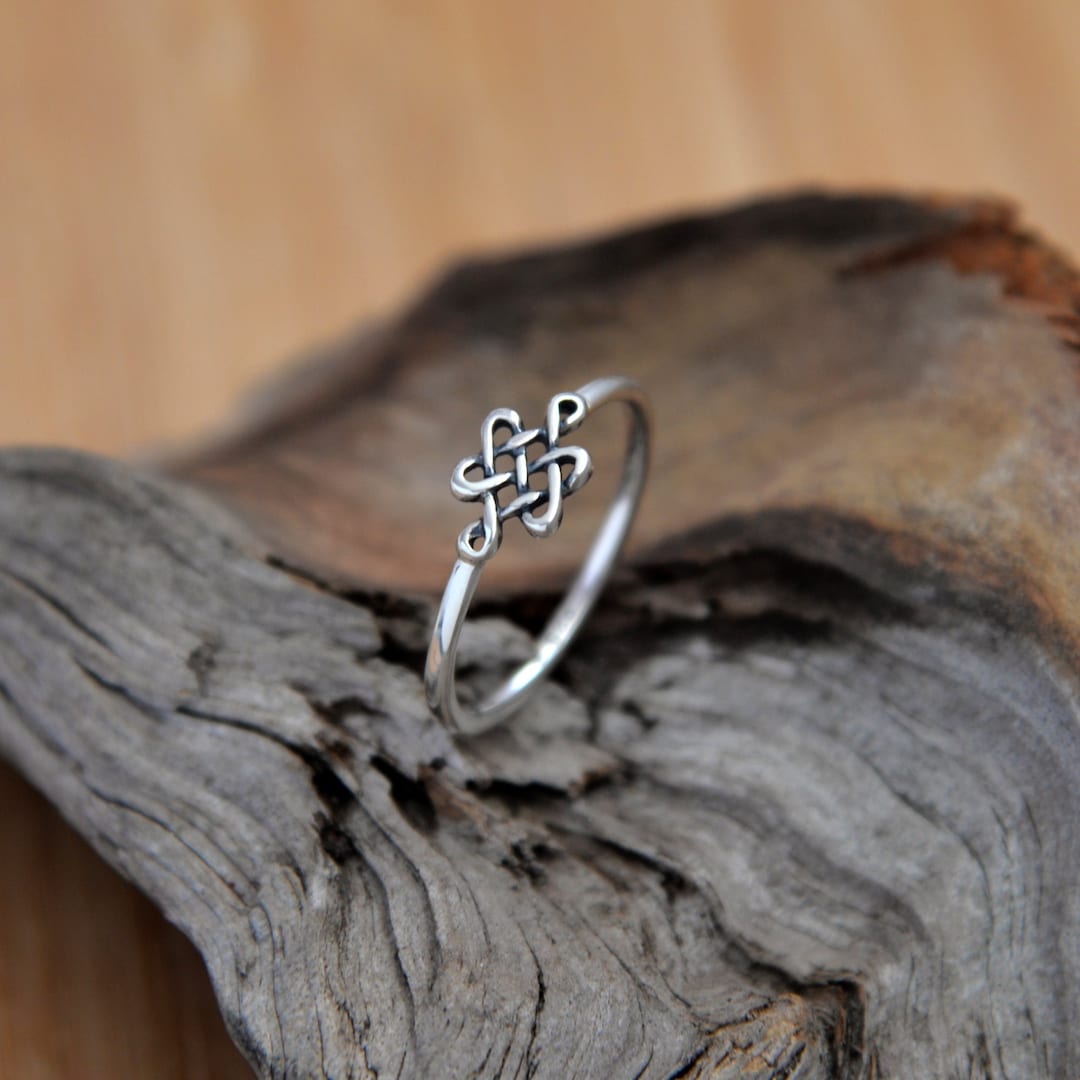Infinity Celtic Knot Ring - Infinity Knot - Love Knot Ring - Sterling ...