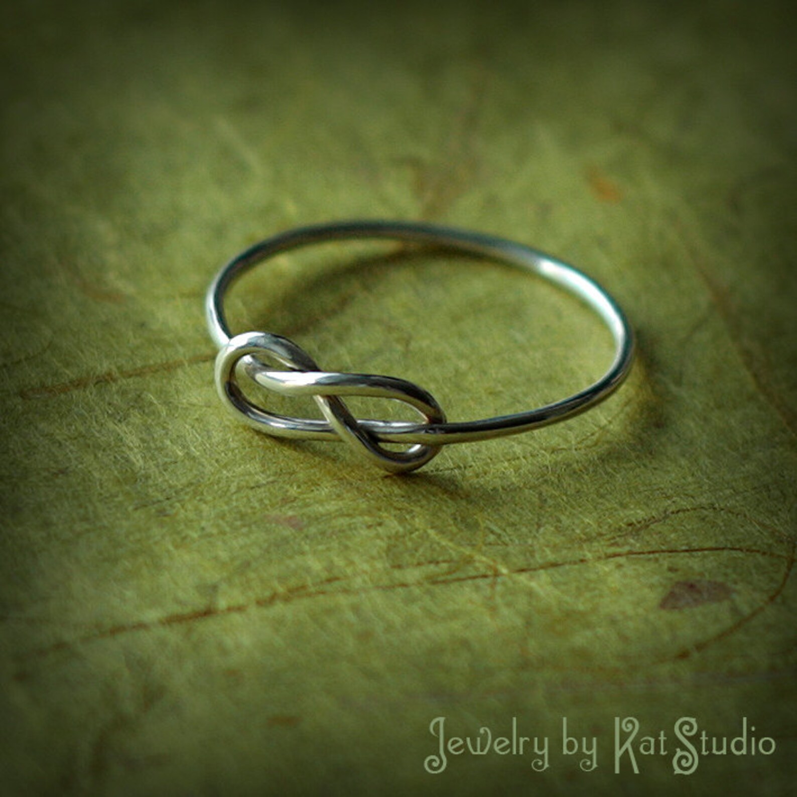 Infinity Knot Ring in Sterling Silver or Gold Plated Sterling - Etsy