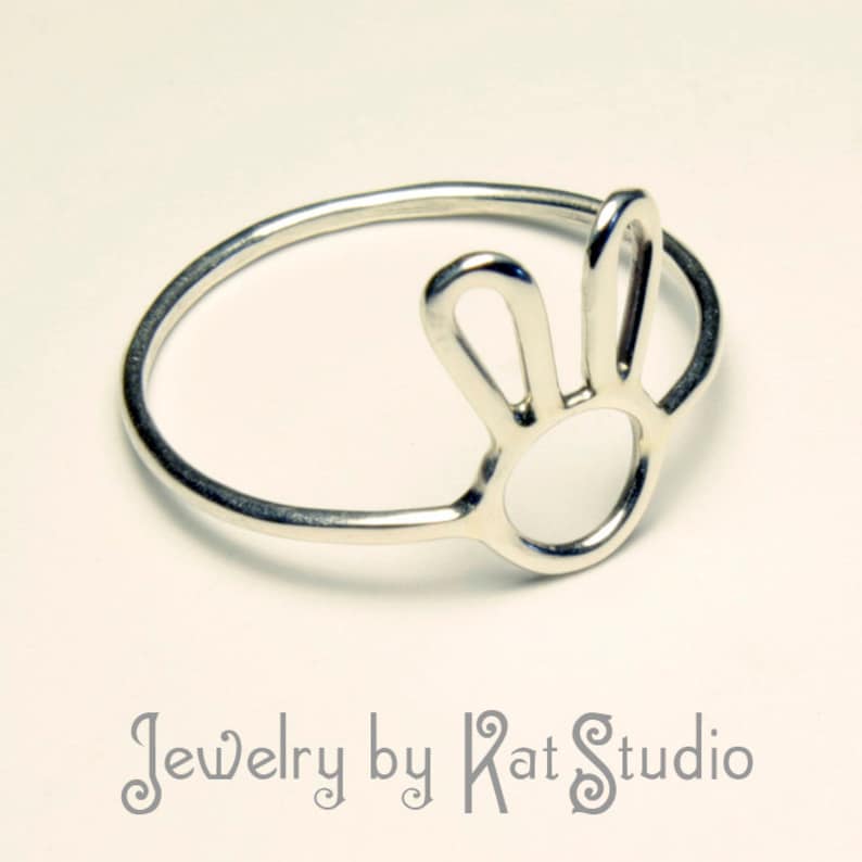 Bunny Ring- Handmade - Sterling Silver 925 - Jewelry by Katstudio - Etsy
