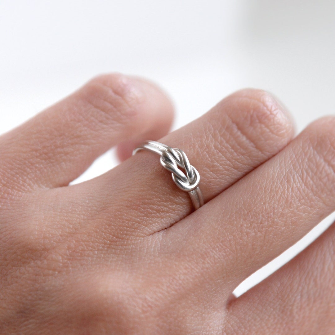 Sailor Knot Ring Sterling Silver Ring Infinity Knot Promise Ring ...