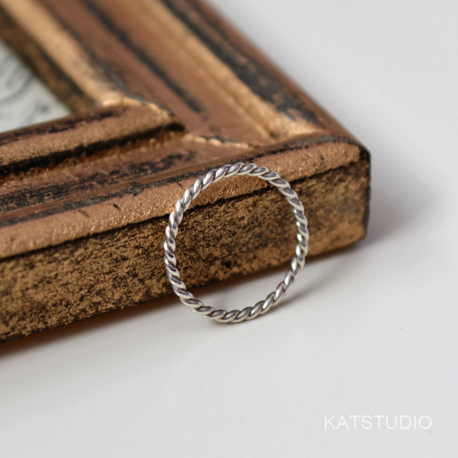 Rope Ring Sterling Silver Twisted Ring Nautical Rope Ring - Etsy