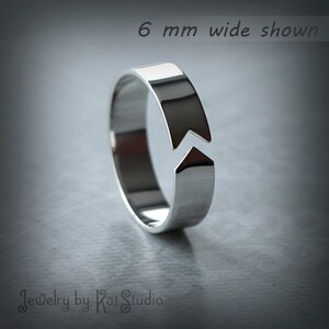 Arrow Ring - Open Ring - Unisex Ring - Silver Arrow - Sterling Silver ...