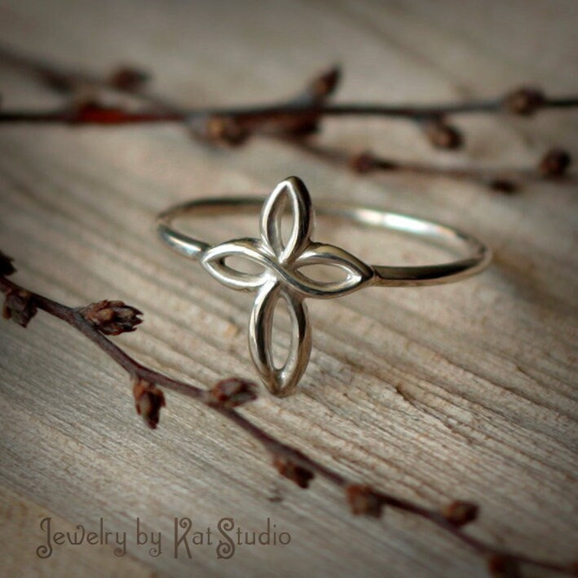 Silver Infinity Cross Ring Infinity Celtic Cross Ring Celtic - Etsy