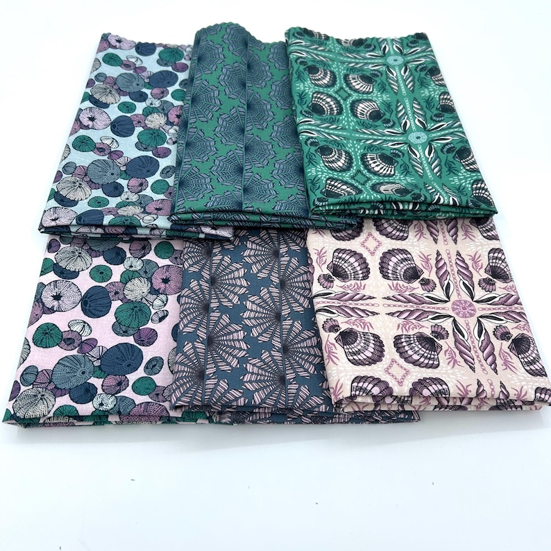 Fabric Bundle, 6 Fat Quarters or 6 Half Yards, Cloud 9 Organic Cotton ...