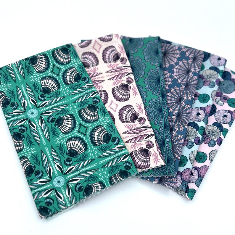 Fabric Bundle, 6 Fat Quarters or 6 Half Yards, Cloud 9 Organic Cotton ...