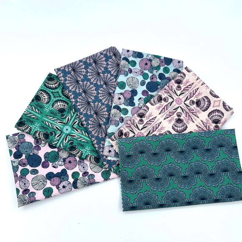 Fabric Bundle, 6 Fat Quarters or 6 Half Yards, Cloud 9 Organic Cotton ...