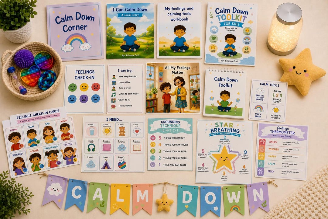 The Calm Down Corner Starter Kit - Etsy