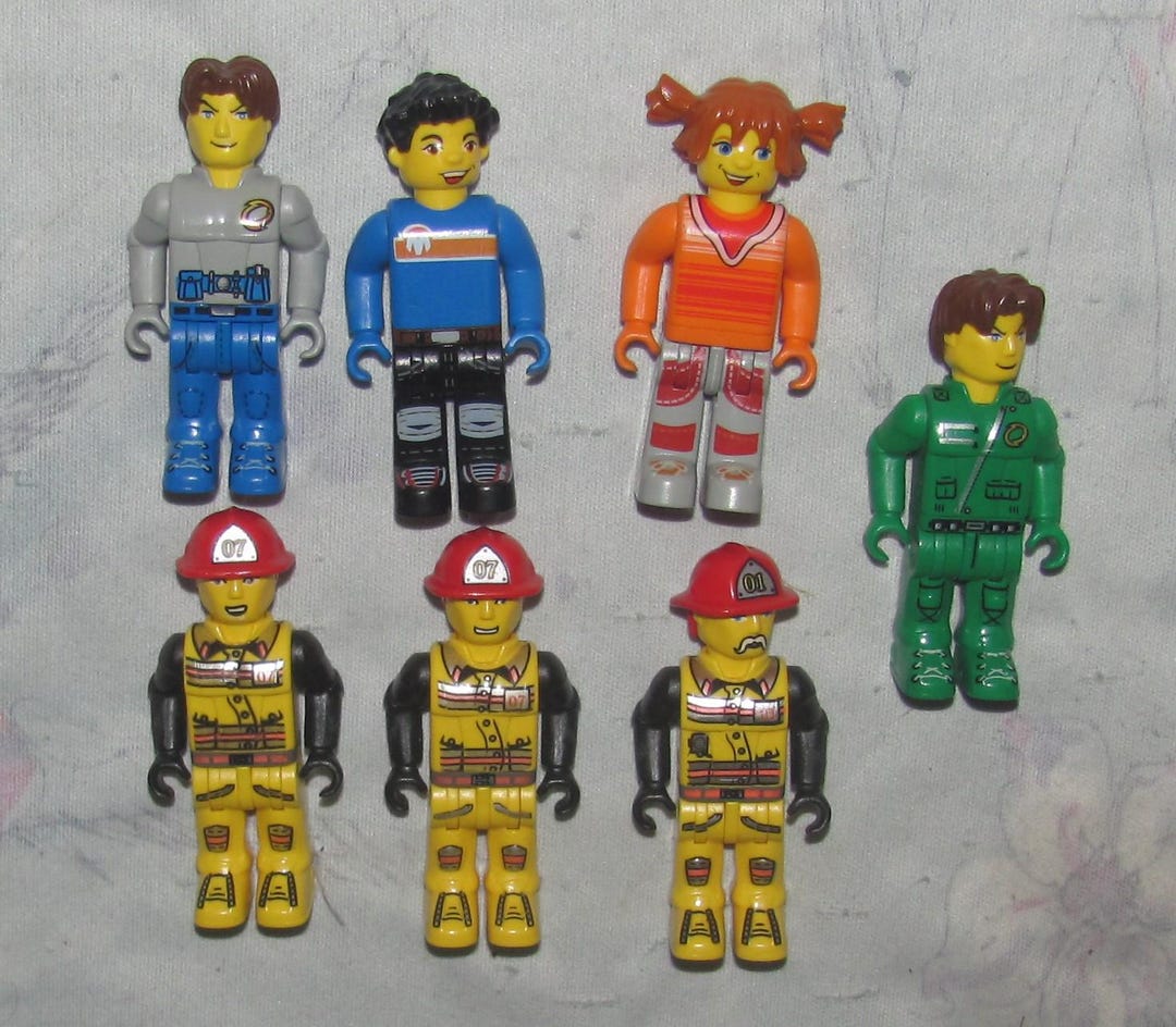 Set of 7 Lego Jack Stone Figures Minifigures - Vintage, Retro Lego - Etsy