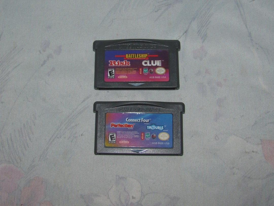 Vintage Nintendo Game Boy Advance Set of 2 Games battleship, Clue, Risk ...