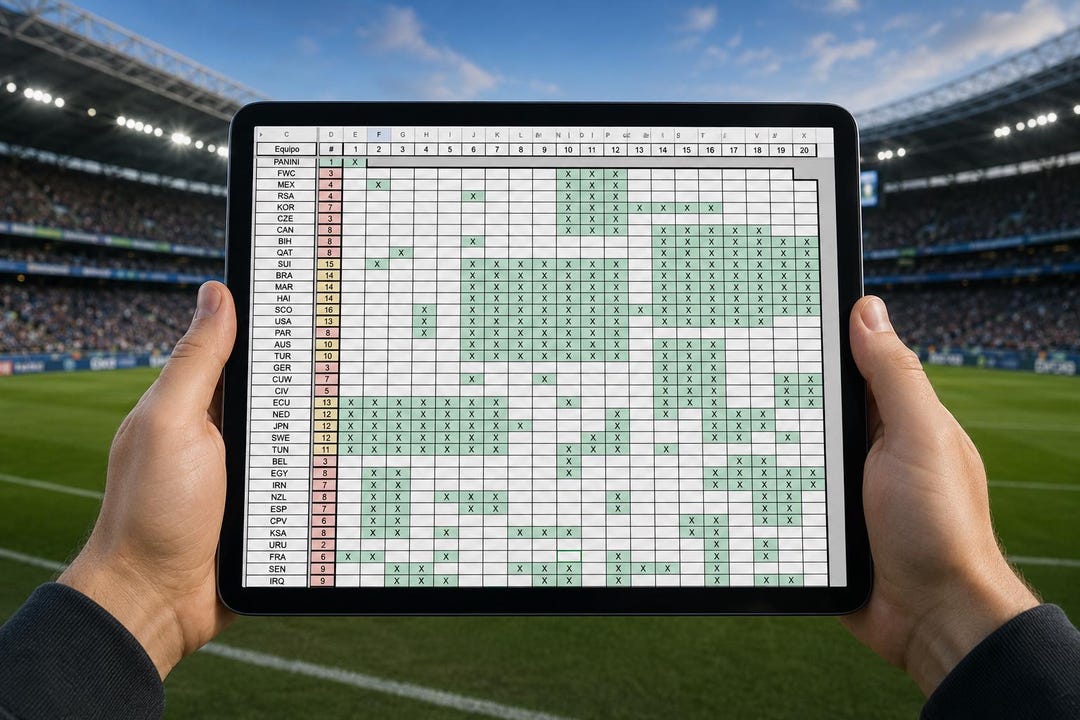 World Cup 2026 Panini Sticker Tracker | Excel Spreadsheet | Automatic ...