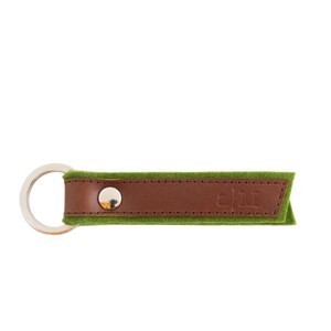 Felt and Leather KEY FOBS - Key Holder - Keychain - Wool Felt ...