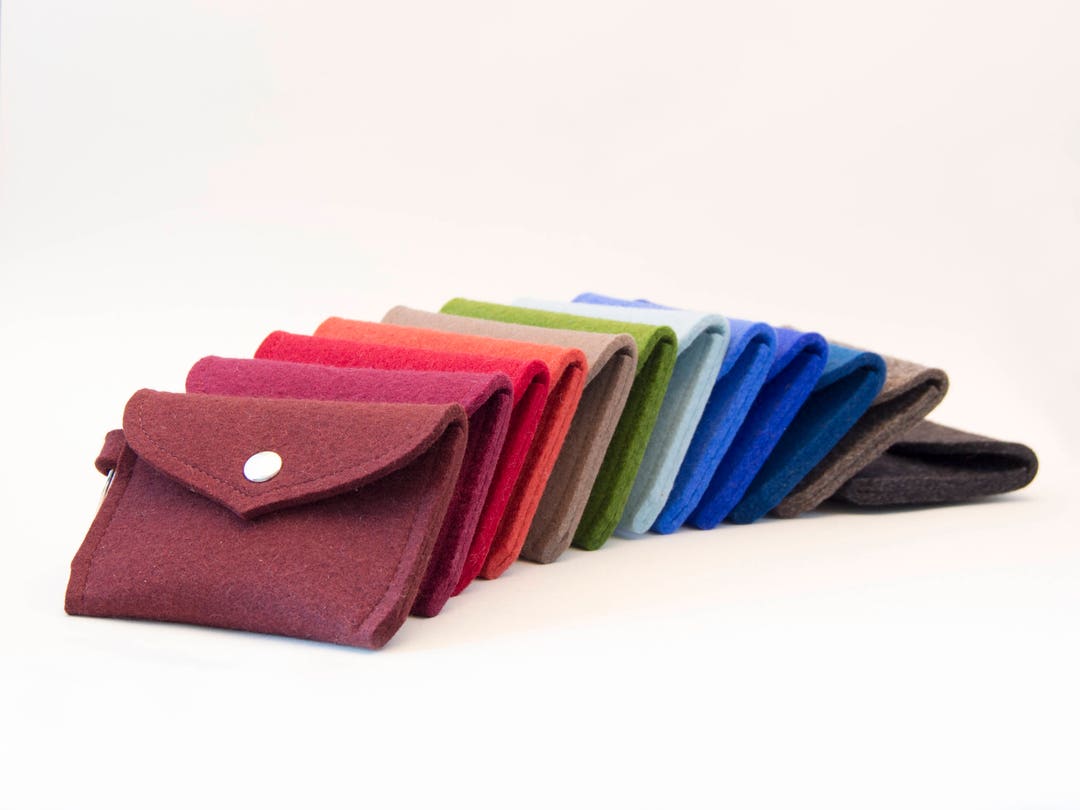 Wool Felt Coin Purse Wallet: Italian Cardholder Key Holder - Etsy