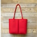 Wool Felt TOTE BAG Red Tote Bag Womens Bag Felt Shoulder Bag Carry All ...