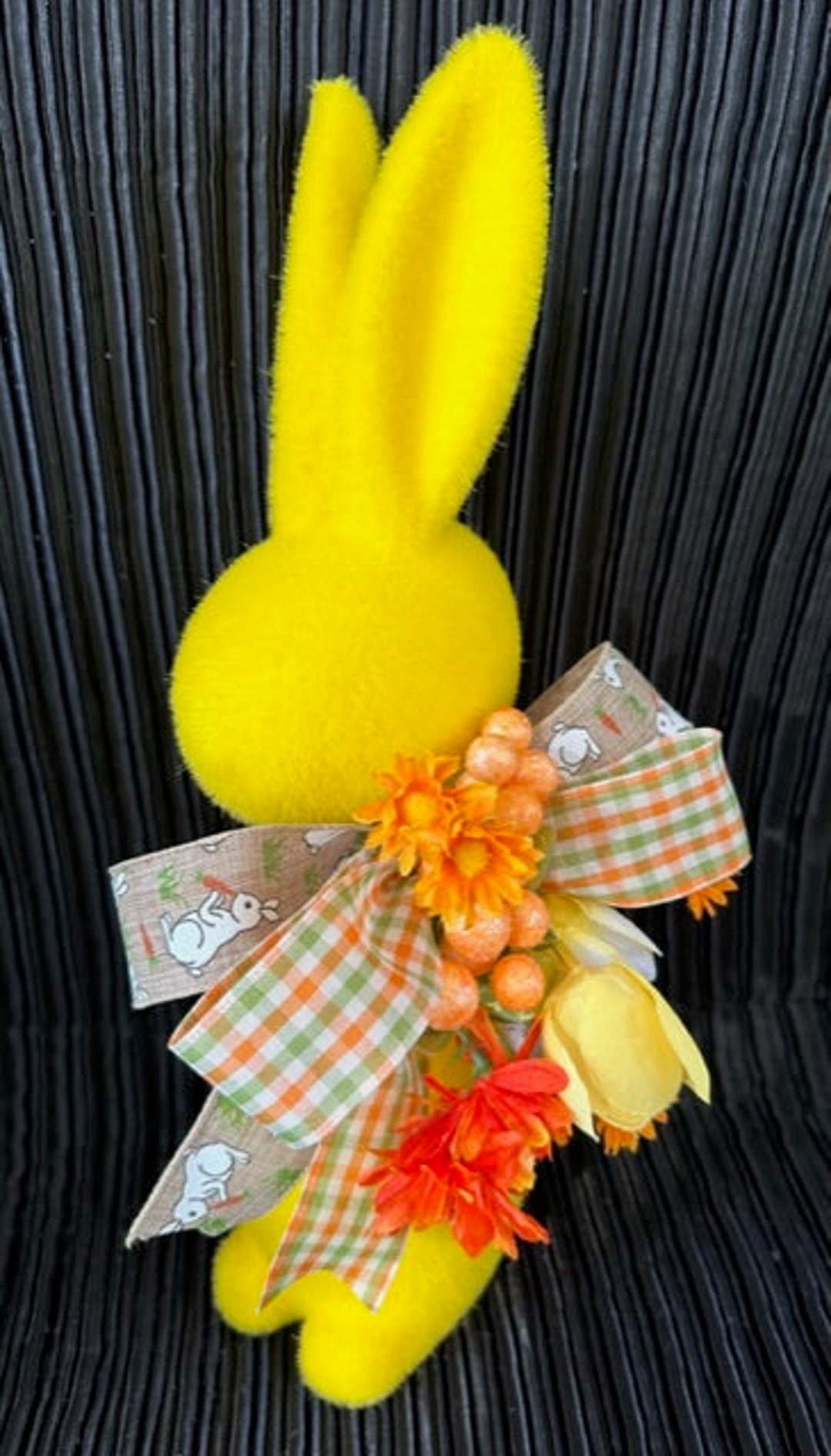 16 Flocked Bunny, Flocked Bunny, Bunny Centerpiece, Easter Bunny ...