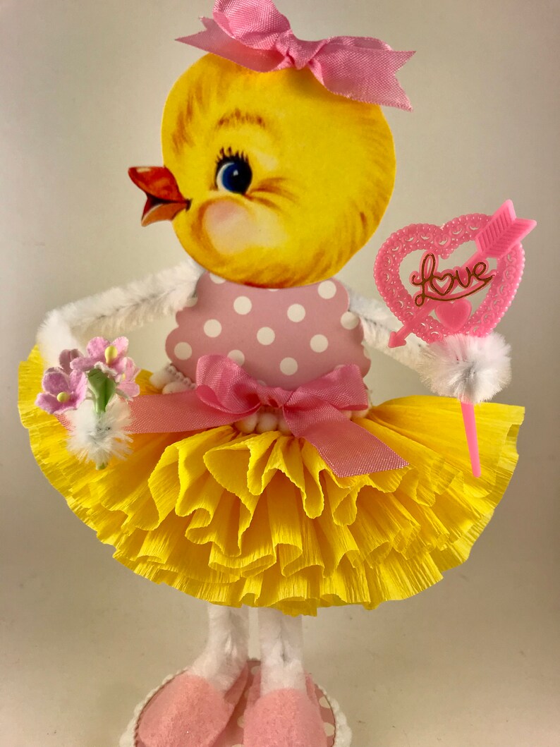Easter Chick Farmhouse Decor Vintage Style Chenille Figure - Etsy Canada