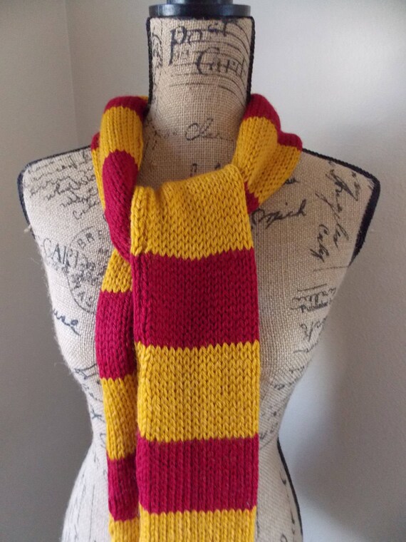 Maroon and yellow scarf store