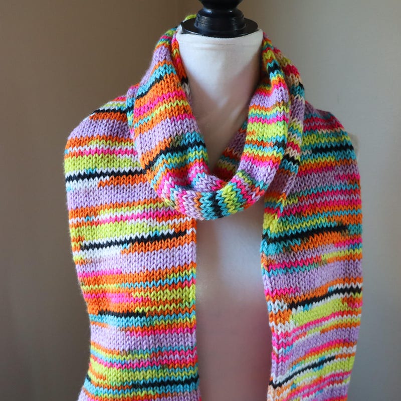 Neon Color Scarf - Etsy