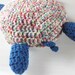 Kitchen Floor Drip Mop, Crochet Turtle Spill Sponge, Denim Blue and ...