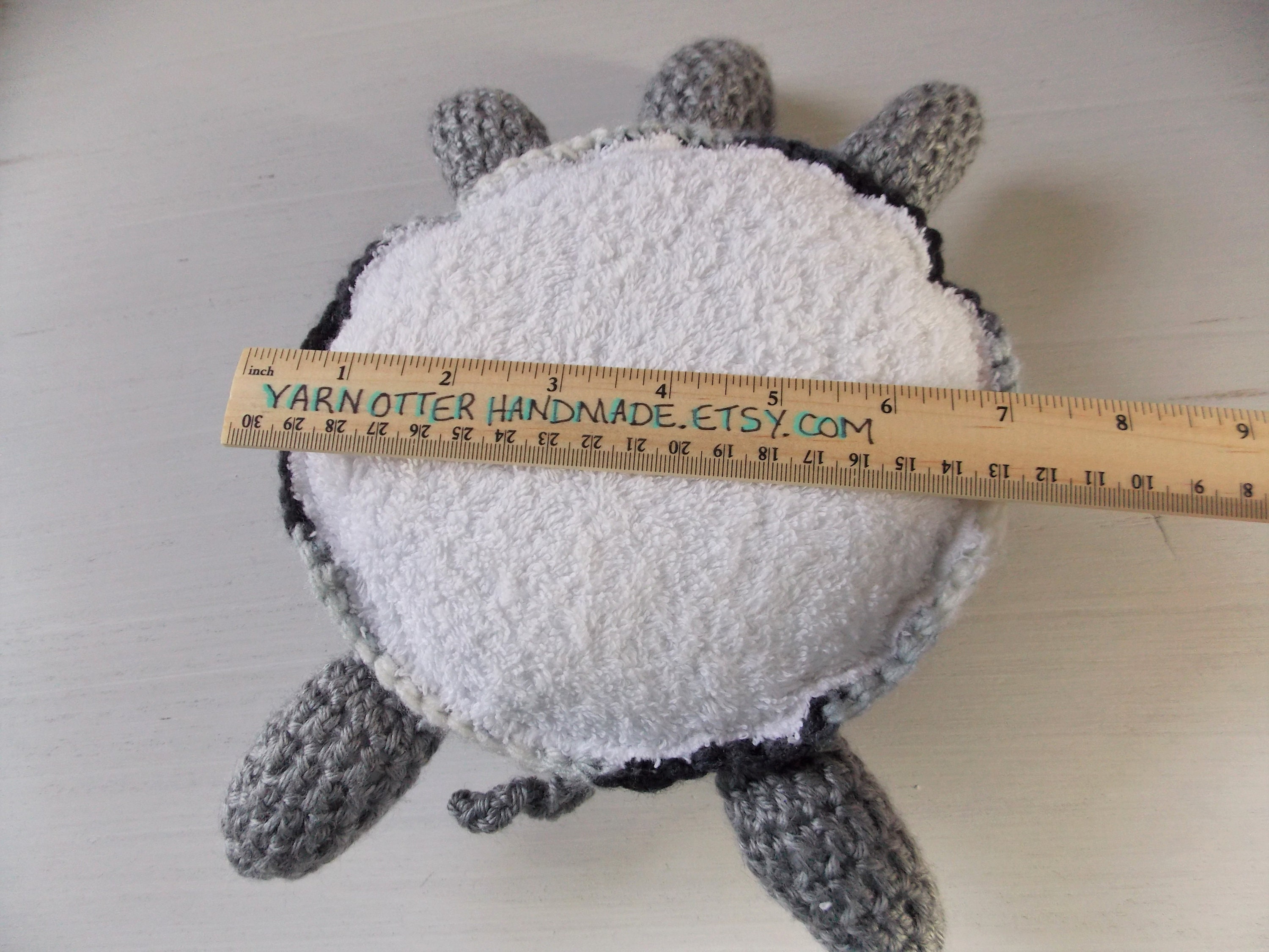 Kitchen Floor Mop Turtle, Crochet Black and White Drip Cloth Tortoise ...