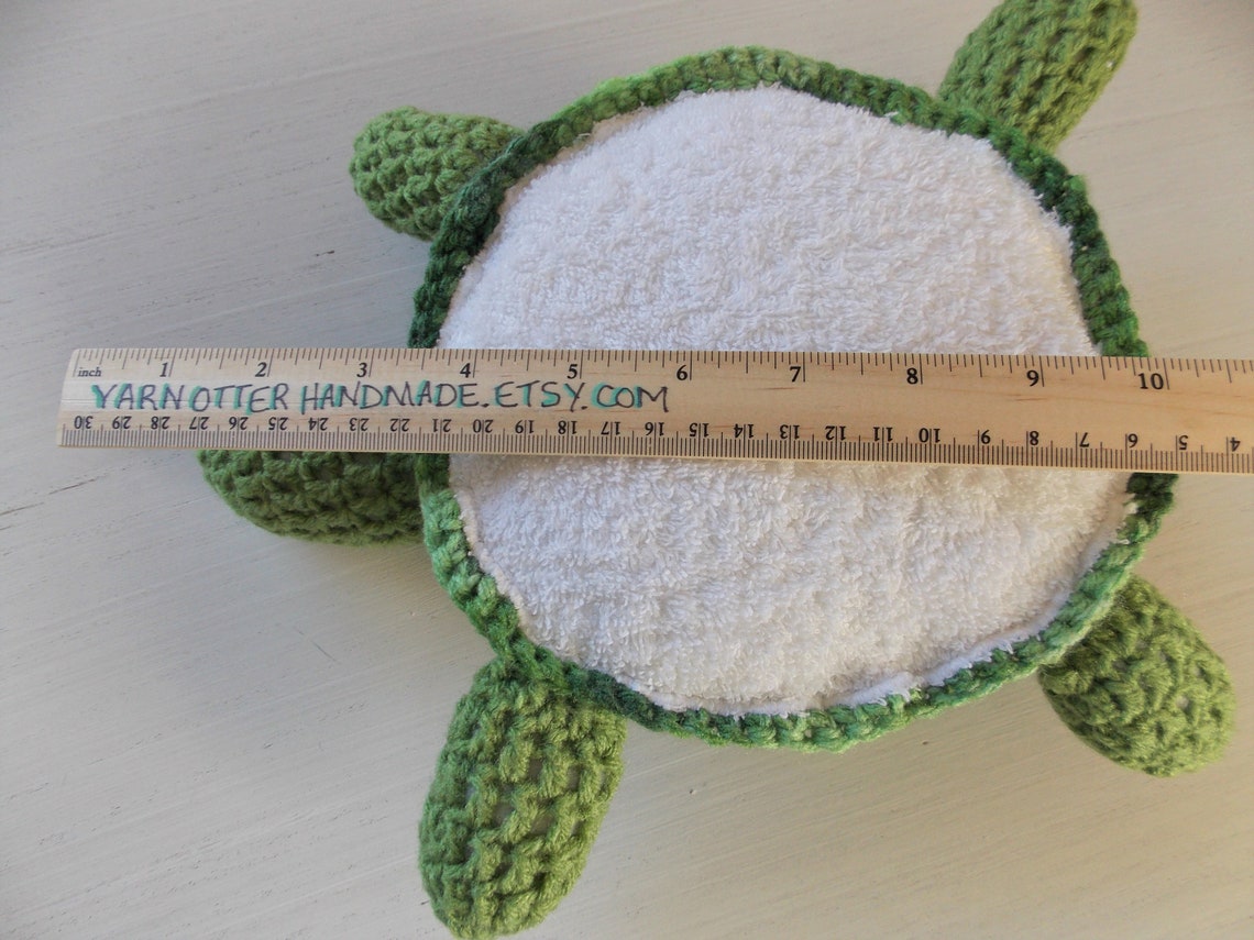 Crochet Turtle Kitchen Mop, Green Drip Catcher Tortoise, Fun New Home ...