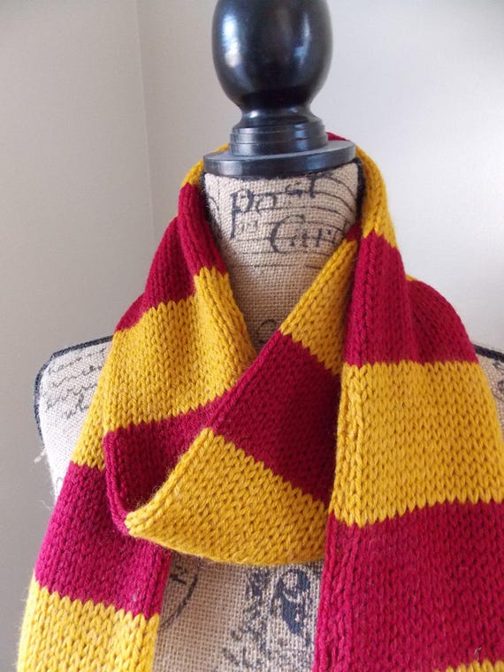 Maroon and yellow scarf store