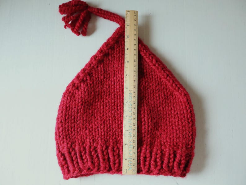 Red Norwegian Protest Hat, Knit Melt the Ice Beanie With Tassel, Adult ...
