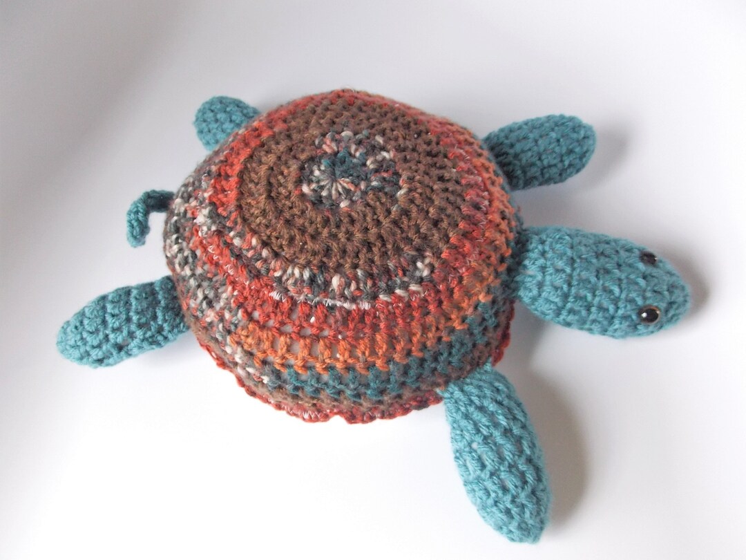 Turtle Foot Mop, Kitchen Sink Drip Catcher, Blue and Brown Stuffed ...