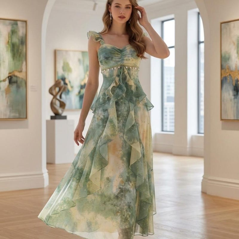 Fairycore Chiffon Dress - Etsy