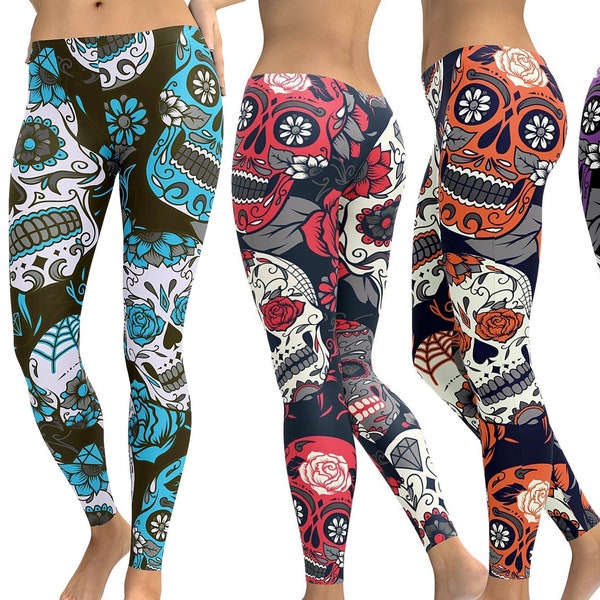 Skull Leggings Etsy