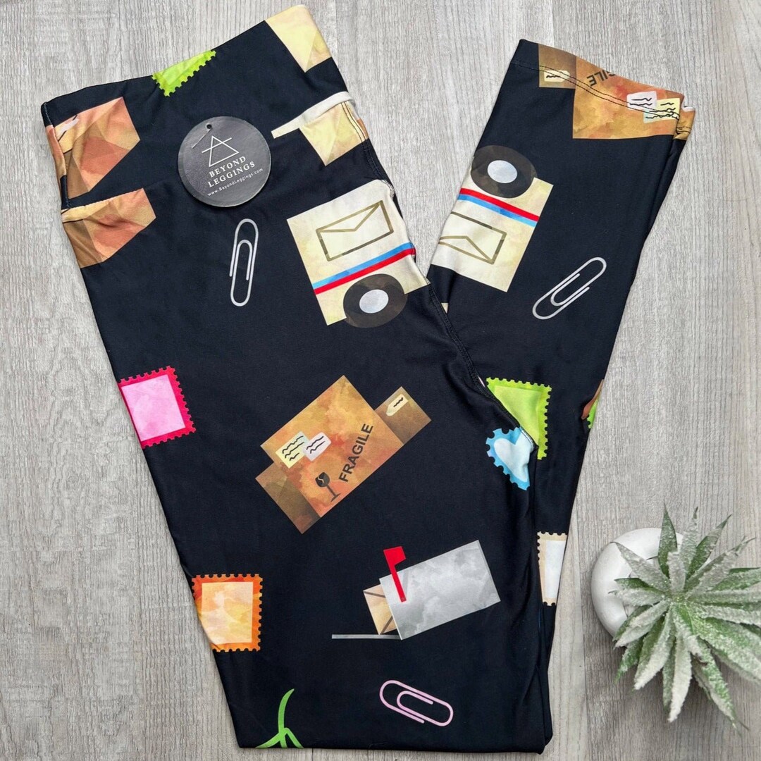 Special Delivery Mail Carrier Postal Package Print Soft Leggings - Etsy