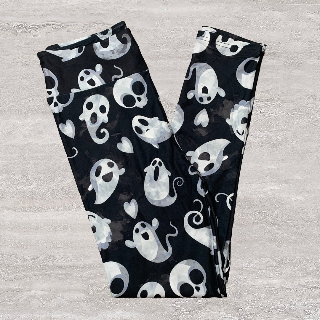 Cute Ghost Halloween Soft Leggings - Etsy