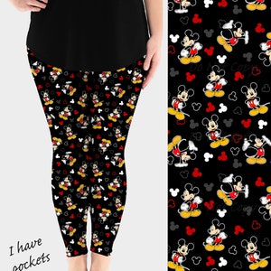 Mousing Around Leggings W/ Pockets - Etsy