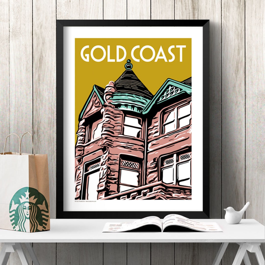 Chicago Poster | Chicago Neighborhood | Chicago City | Chicago Retro ...