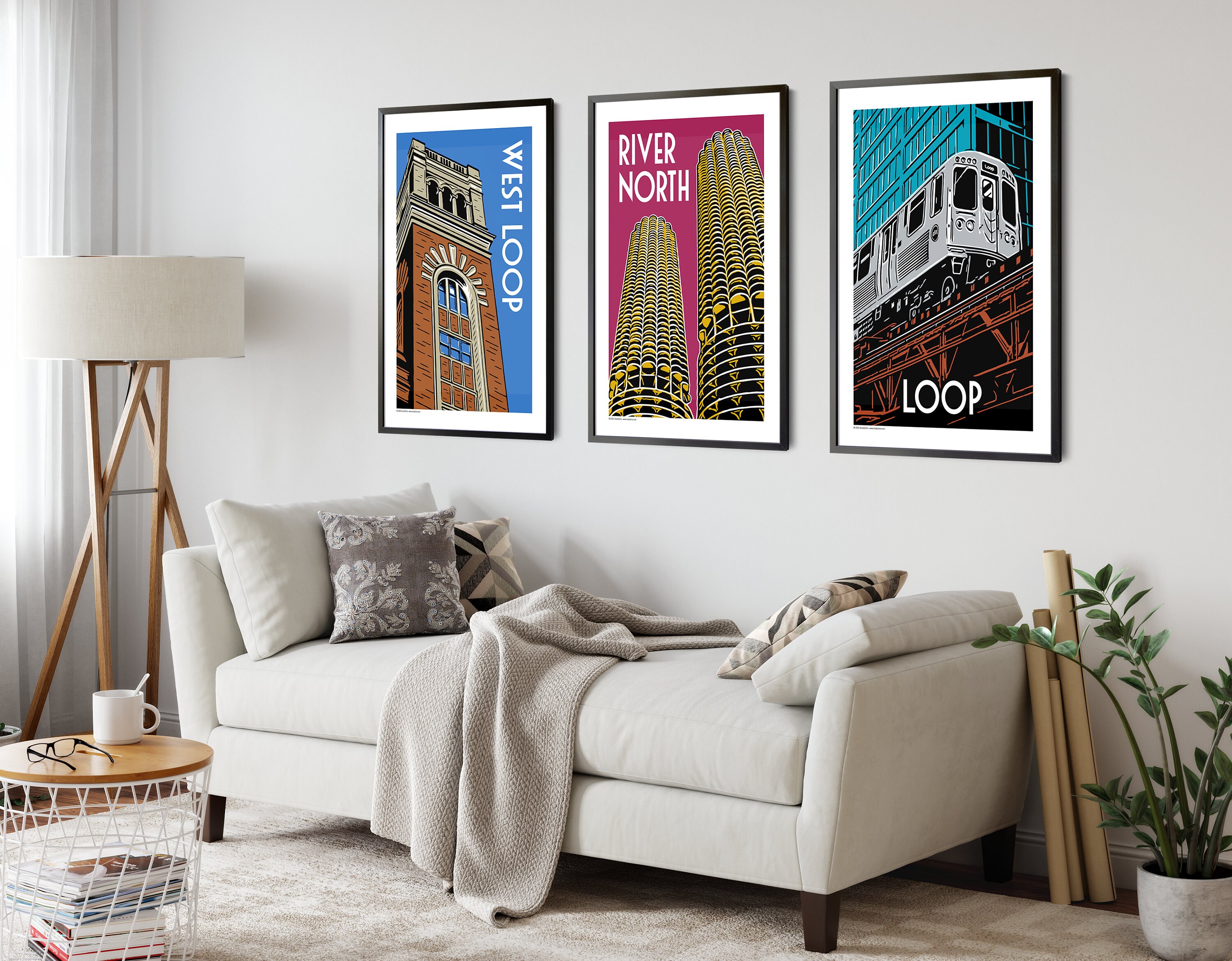 Chicago Poster Chicago Neighborhood Chicago City Chicago Retro Chicago ...
