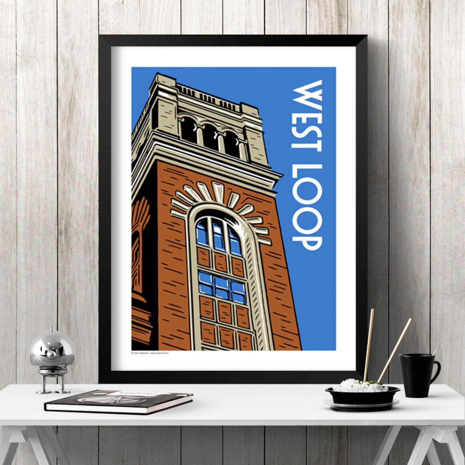 Chicago Poster | Chicago Neighborhood | Chicago City | Chicago Retro ...